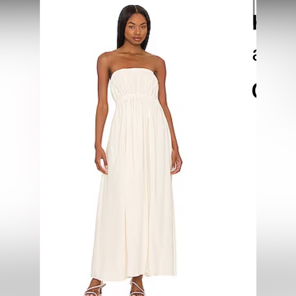 Revolve Katherine Dress In Natural White - Gem